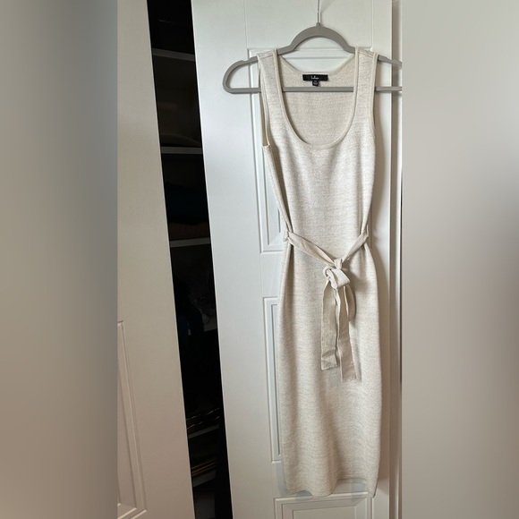 Lulus | Dresses | Lulus Cream Shimmer Knit Midi Dress | Poshmark